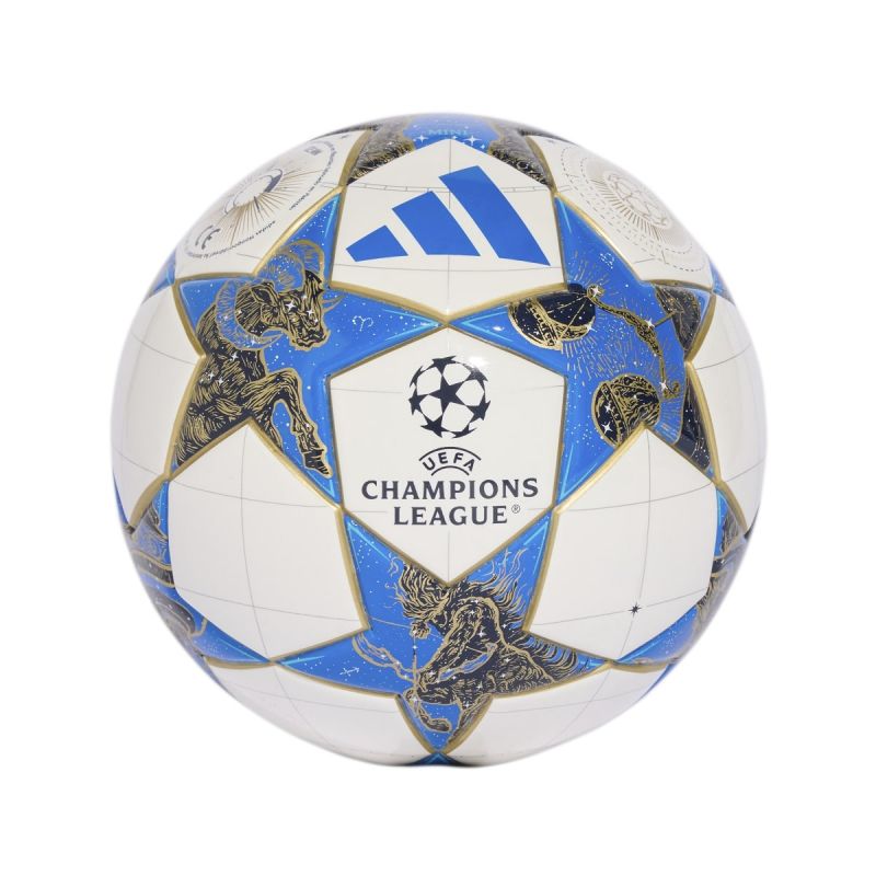 Adidas UCL Mini 25/26 līgas posma futbola bumba baltā, zilā un zelta ...