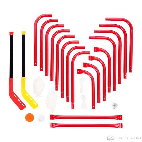 Mini Hokeja Komplekts bērniem (84 x 54 x 33 cm) vārti+nūjas+ripa+bumba Nils